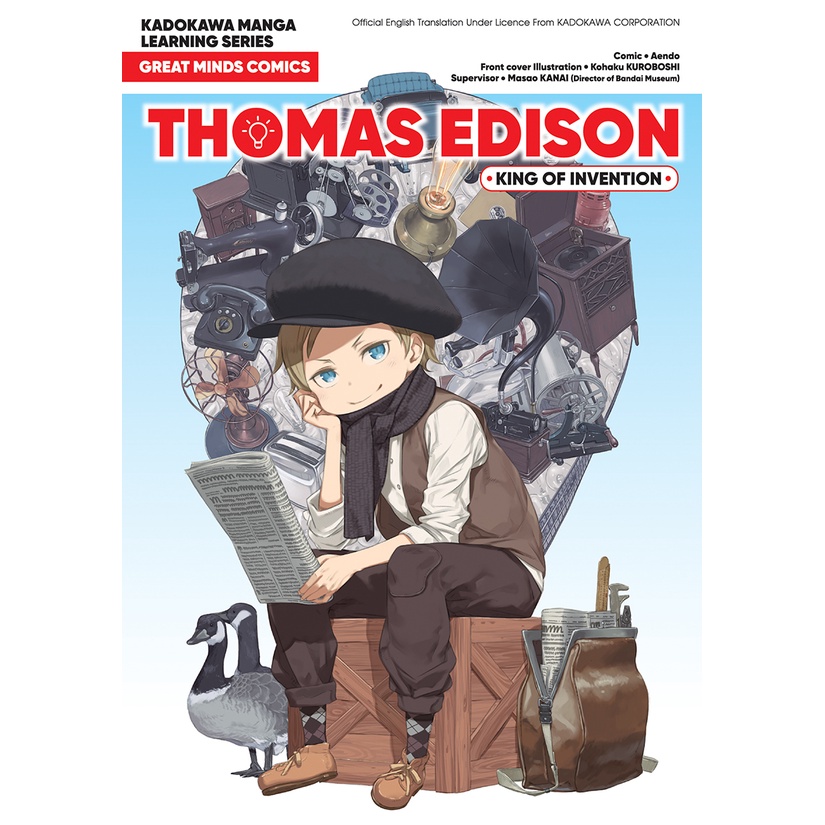 Great Minds Comics 01: Thomas Edison: King of Invention | Shopee Malaysia
