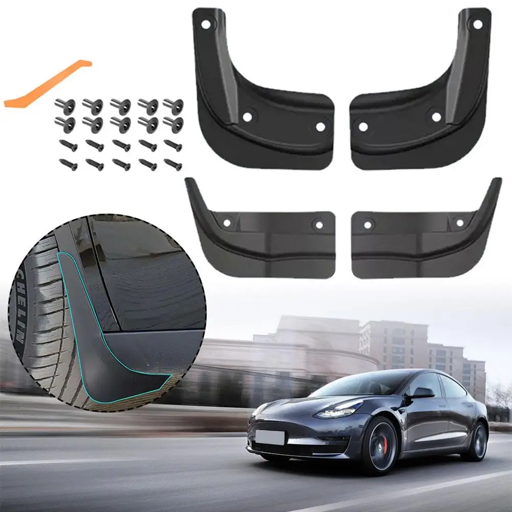 Mud Guard Flaps For Tesla Model 3 Highland 2024 Rear Fender Protector ...