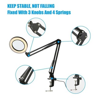 OEM Desk Lamp USB Powered with Magnifying Glass Lampu membaca dengan ...