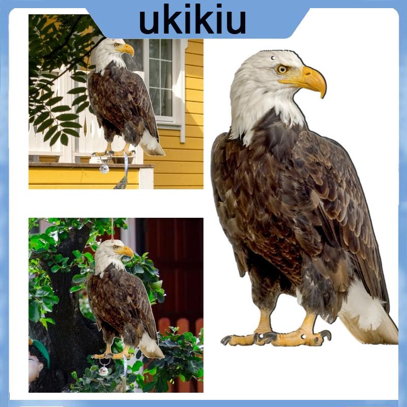 UKI Hanging Ringing with Owl Shape to Deter Birds with Reflective Strip ...