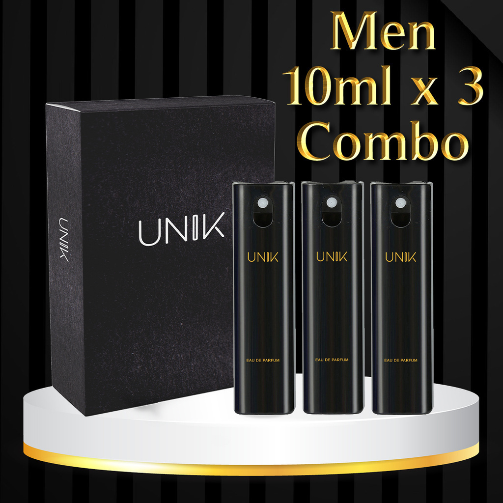 UNIK Men's 10ml Combo Premium EDP Grade Long Lasting Perfume | Shopee ...