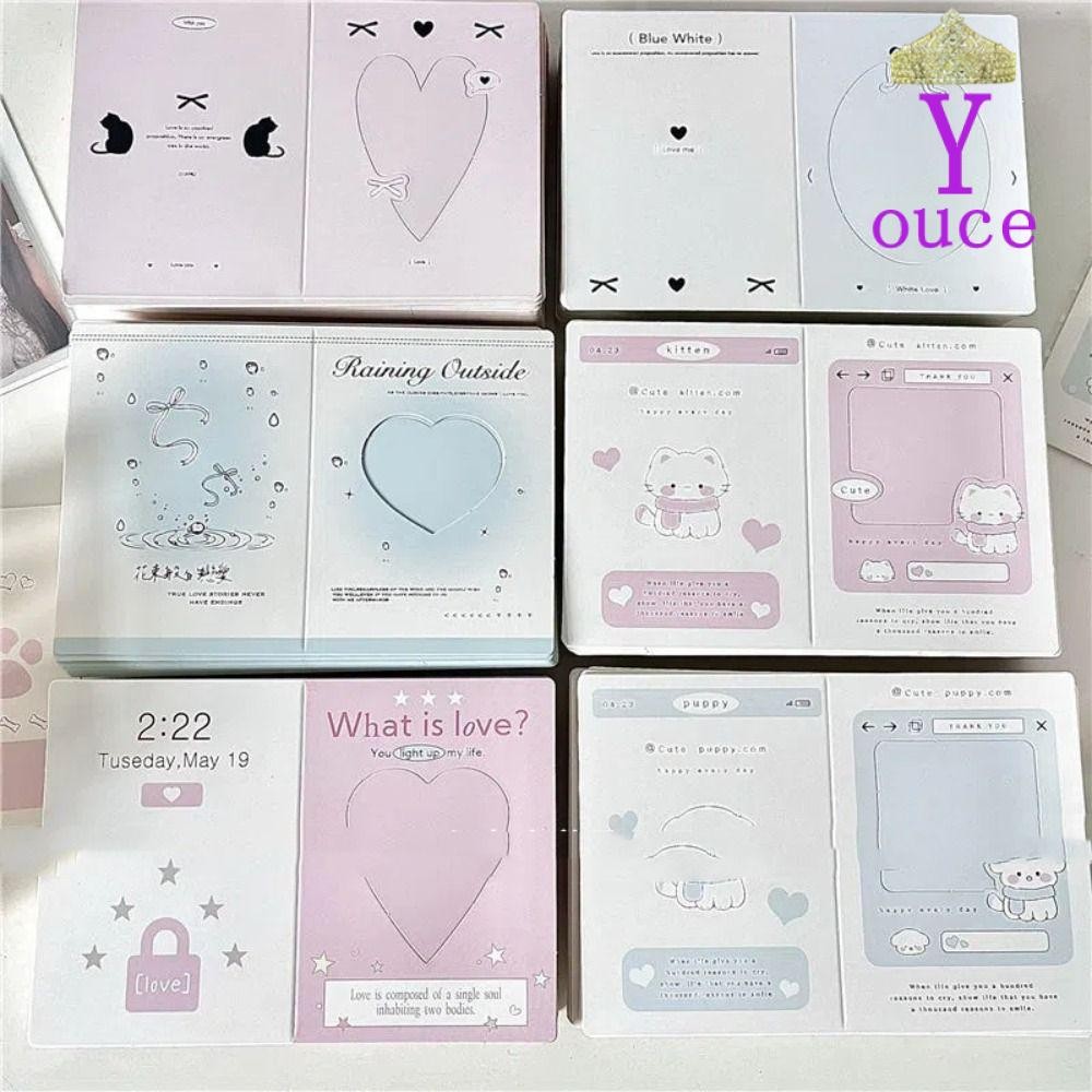 YOUCE 6pcs/30pcs Photocard Holder, Folding Kpop Photo Card Back Card ...