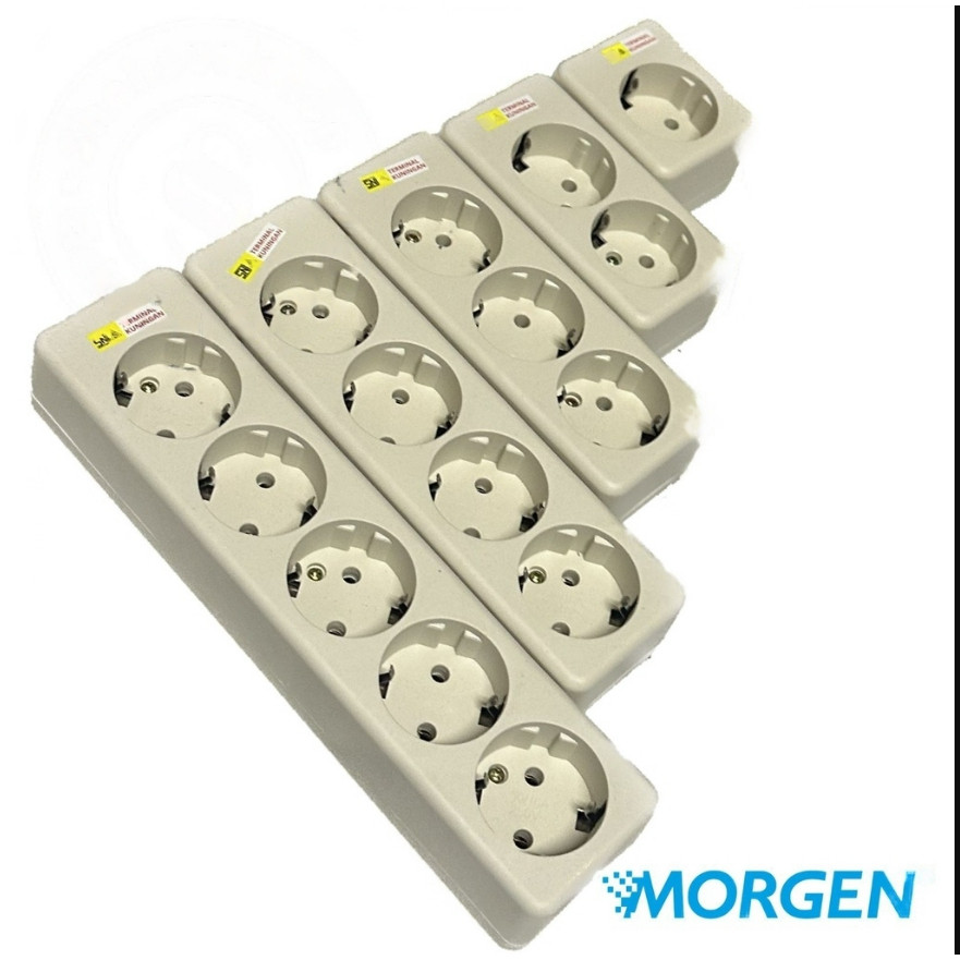 Morgen Grounded Socket 1 2 3 4 5 Holes Brass Terminal SNI Original ...
