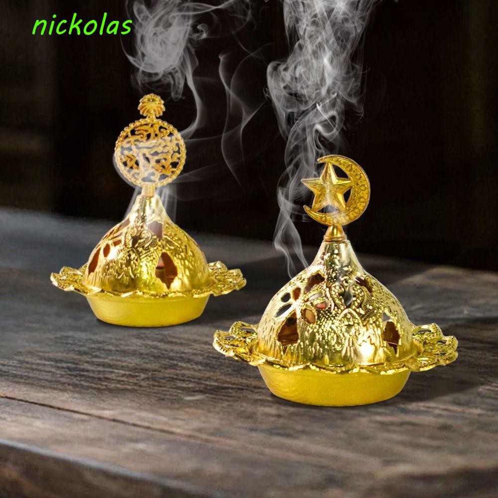 NICKOLAS Incense Burner, Arab Style Star Portable Censer Holder, Aroma ...