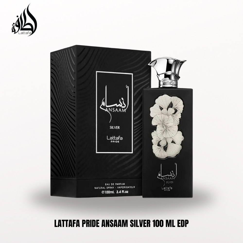 Ansaam Silver by Lattafa Pride EDP 100ml Unisex Perfume Fragrance ...
