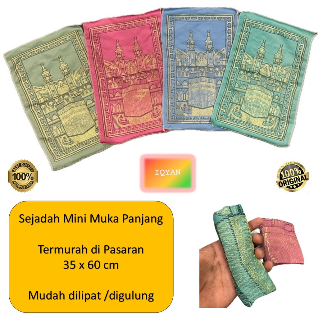 Sejadah Mini Muka Panjang + Gift Box 📦 , Door Gift , Tenun Turkey Turki ...