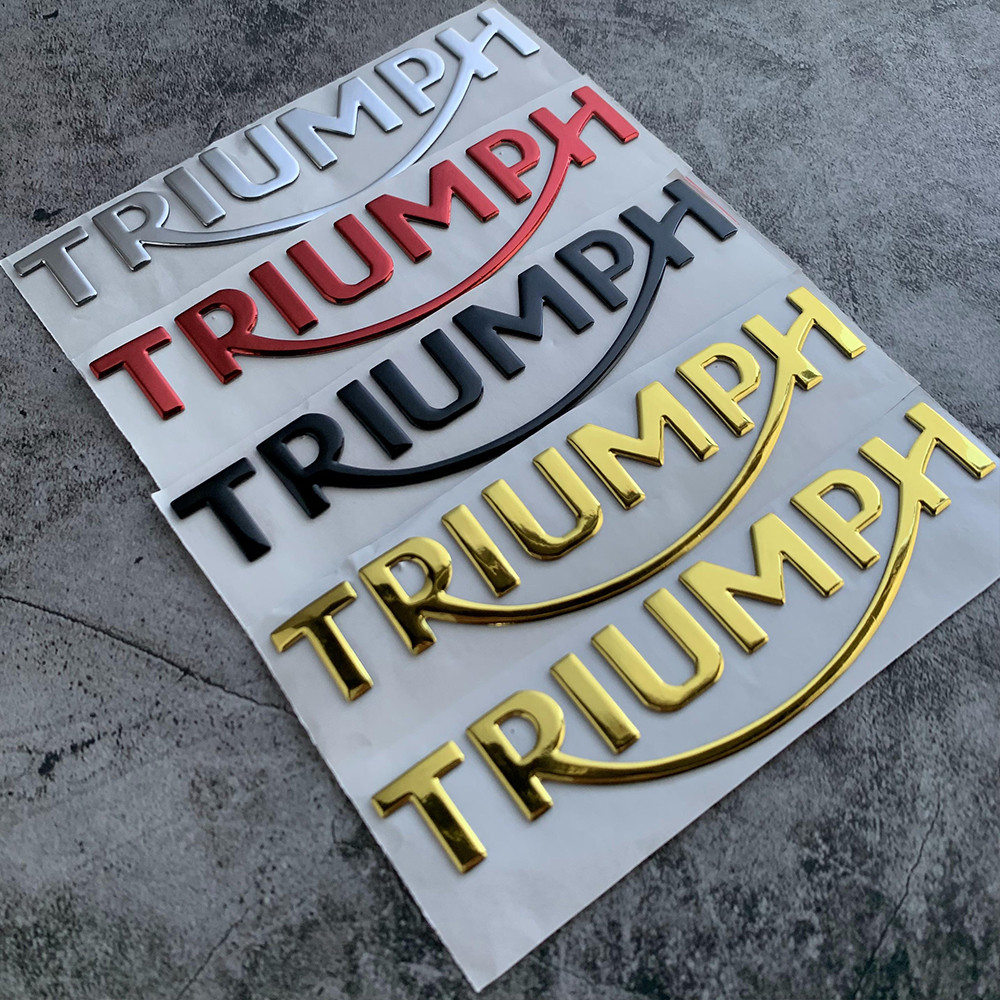 3D Triumph Motor Waterproof Sticker Motorcycle Accesories Emblem Logo ...