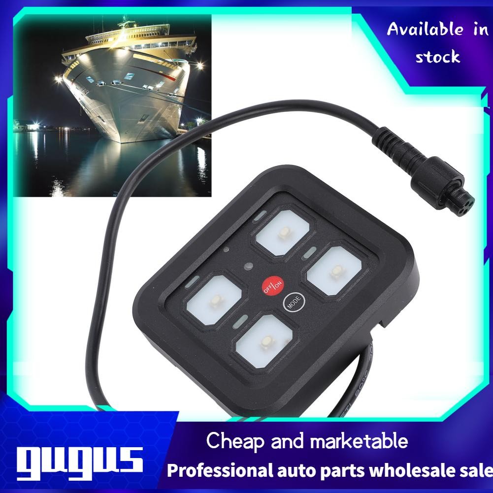 Gugushop 4 Gang Switch Panel RV DC 12 to 24V 3 Lighting Modes RGB ...