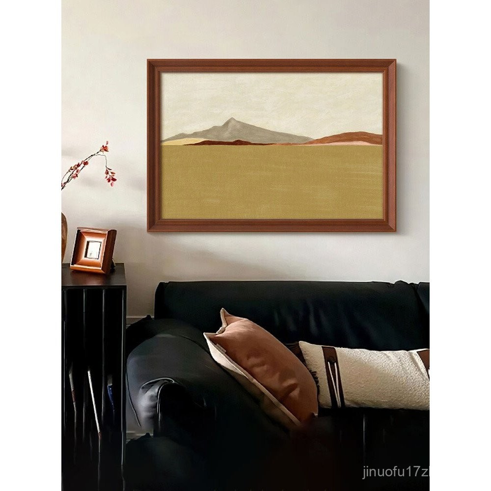 Pemandangan Gunung Gaya Vintage Perancis Lukisan Hiasan Ruang Tamu Seni ...