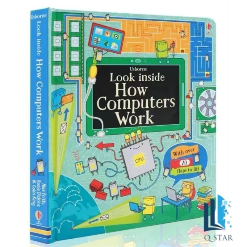 How Computers Work/Usborne Look Inside Flip Book/Kids Story Book ...