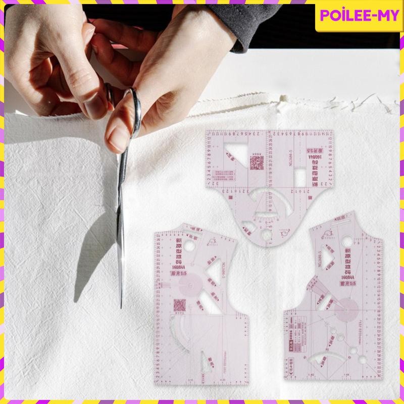 [PoileeMY] 1:3 Fashion Design Ruler Clothing Prototype Ruler Model ...