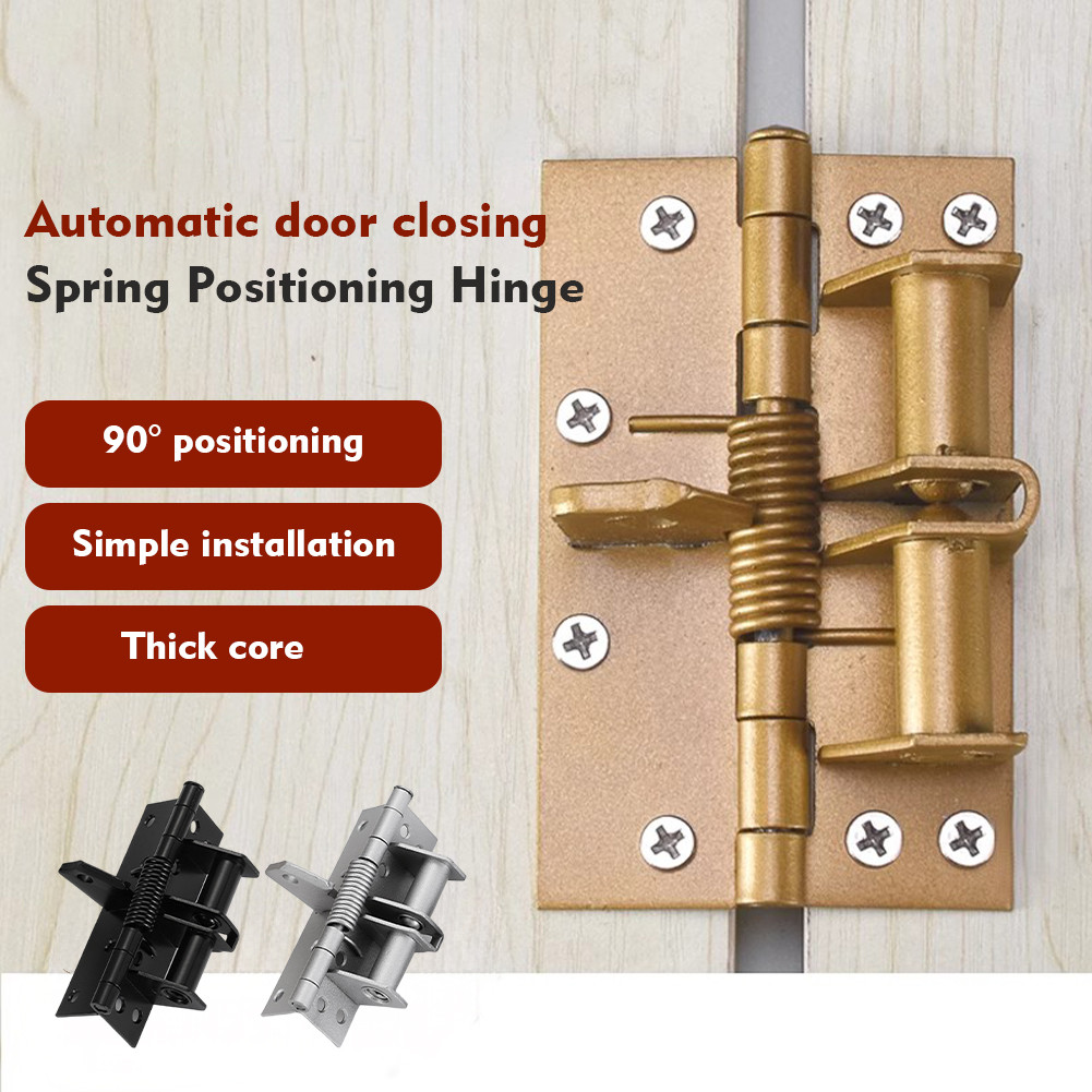 3 IN 1 Automatic Self Closing Spring Door Hinge Aluminum Alloy ...