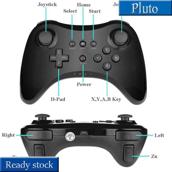 Wireless Classic Pro Controller Joystick Gamepad for Nintend wii U Pro ...
