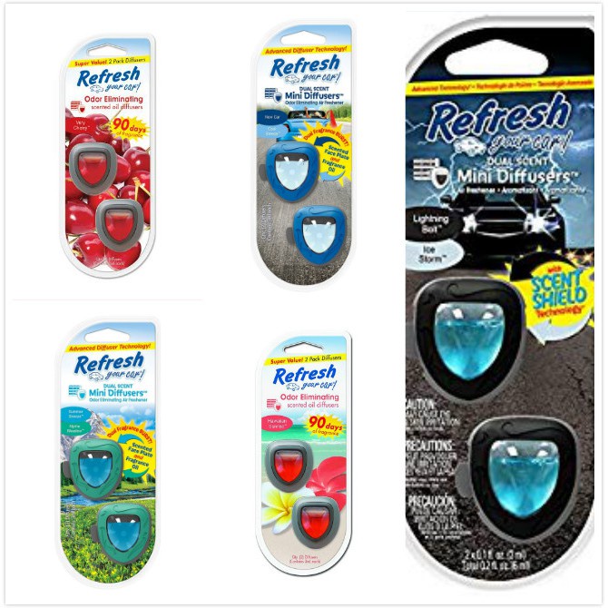 Refresh Your Car Dual Scent Mini Diffusers 2x 3ml | Shopee Malaysia