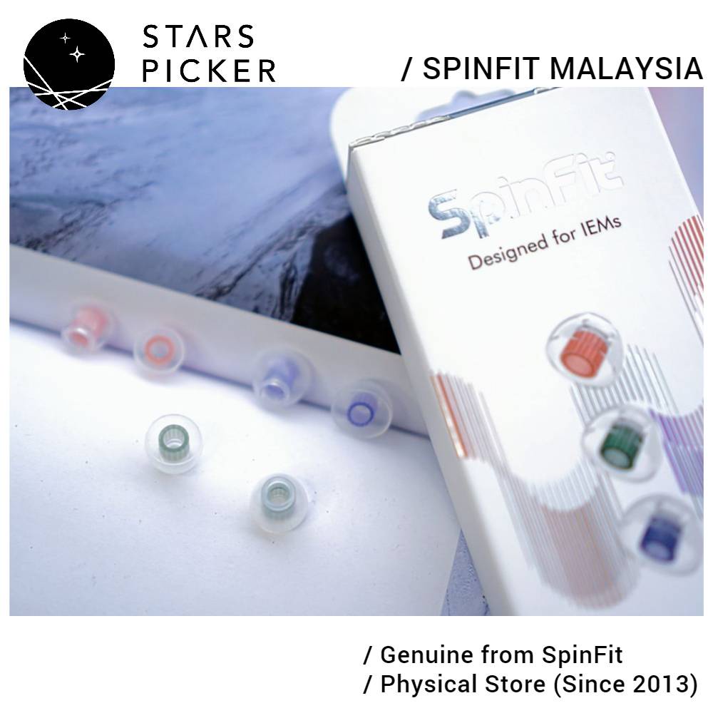 Spinfit W1 Ear Tips (4.4mm nozzle diameter) Wave Shaped Design Medical ...