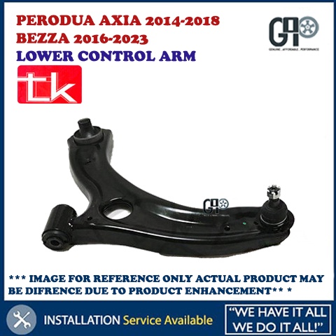 PERODUA AXIA 2014-2018 BEZZA 2016-2023 TK FRONT LOWER CONTROL ARM 1PCS ...