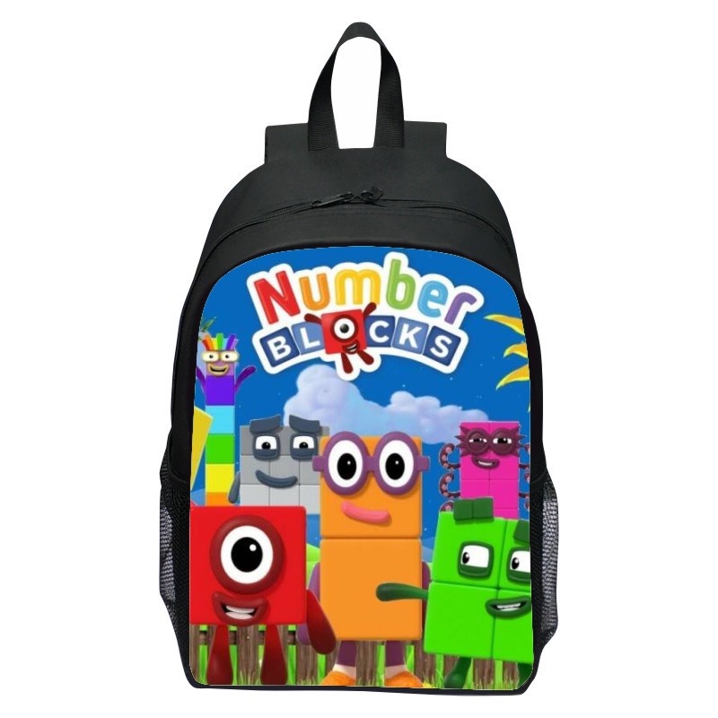 Kids Backpack NUMBERBLOCKS 3D Cartoon Pattern Primary School ...