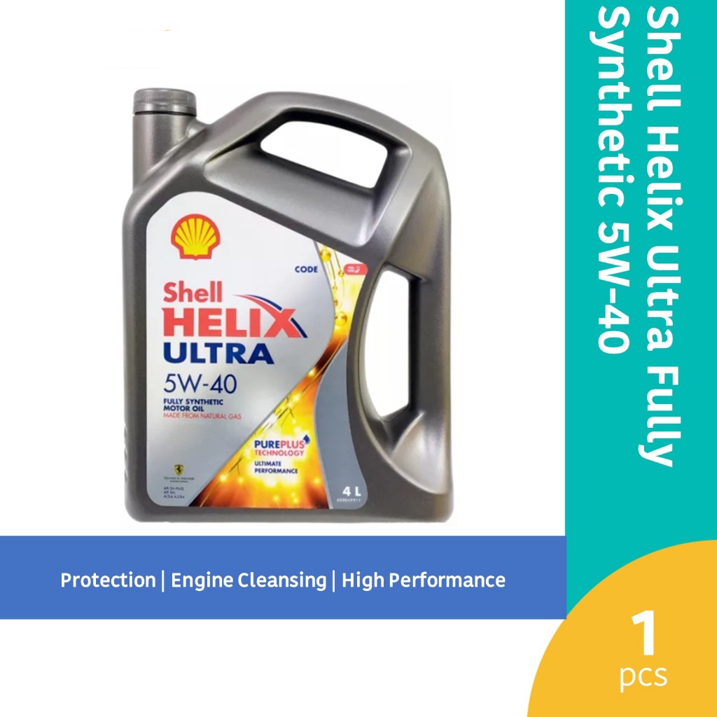 SHELL HELIX ULTRA 5W40 FULLY SYNTHETIC ENGINE OIL HONG KONG 4L | Shopee Malaysia