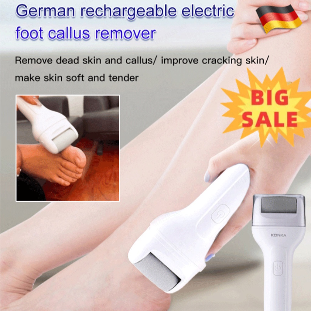 German Rechargeable Electric Foot Callus Remover 360° Safety Quickly ...