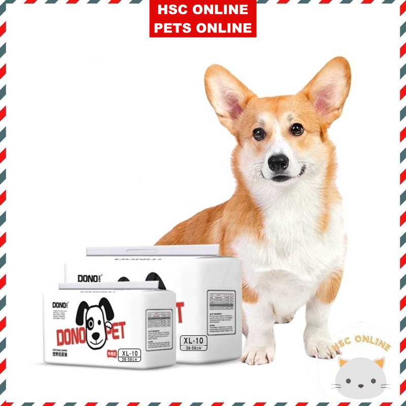 Dono Pet Dog Diapers Female - Disposable Dog Diapers for Female Dog ...
