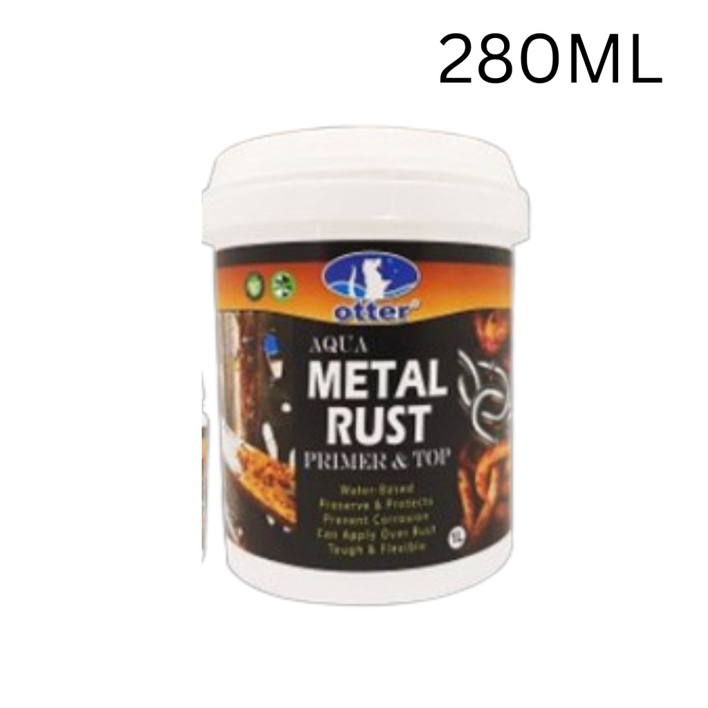 280ml/1L Aqua Metal Rust Primer Otter • Metal Anti Rust •Water Based ...