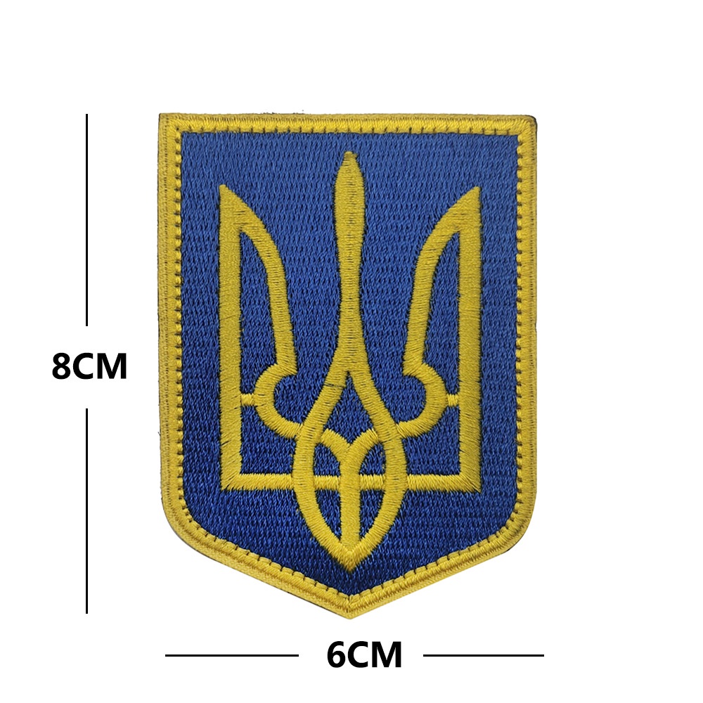Ready Stock Velcro Badge Ukraine Skull Soldier Flag 3D Embroidered ...