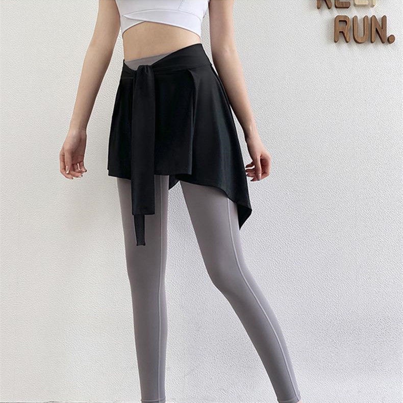 Anti-glare Hip-covering Slimmer Look Sports Fitness Yoga One Piece ...