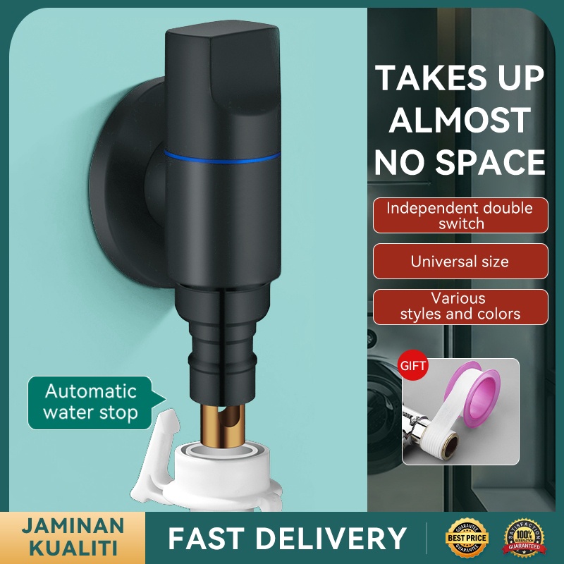 Angle Valve Universal On Washing Machine Faucet Valve Automatic Water ...