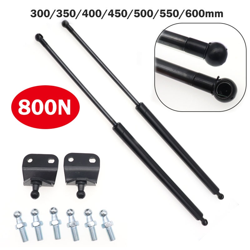 2pcs 800N 300/350/400/450/500/600mm Gas Strut Bars Gas Spring Support ...