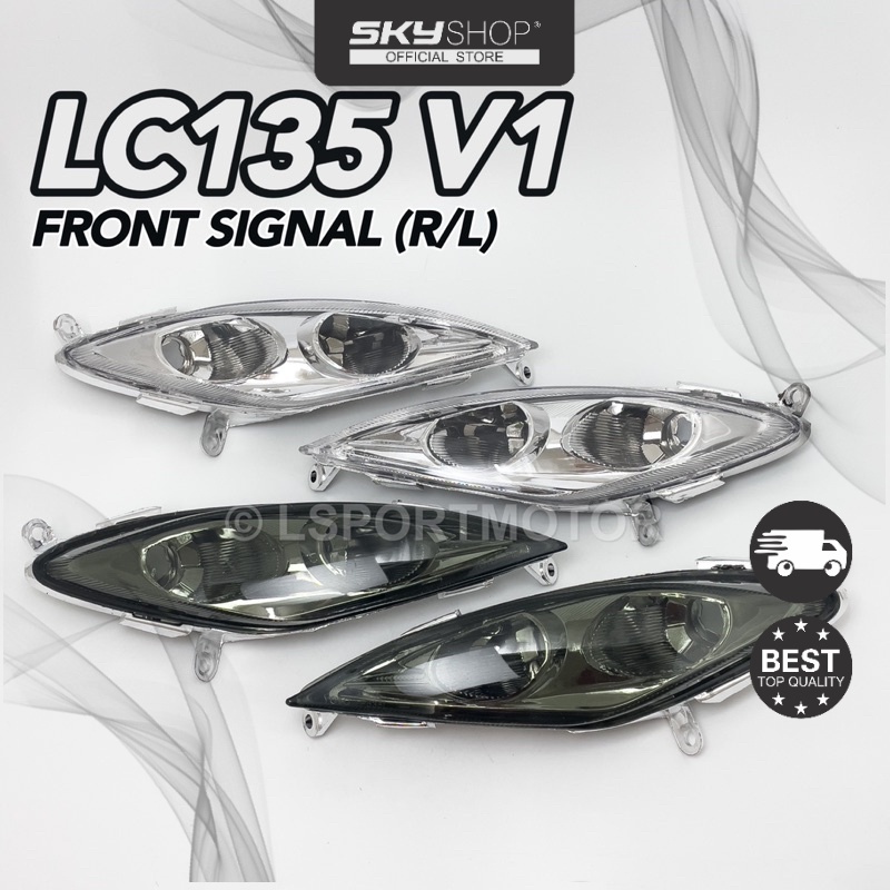 YAMAHA LC135 V1 FRONT SIGNAL (R/L) CLEAR / SMOKE SIGNAL LAMP ASSY DEPAN POSITION LAMP LC V1 (S ...