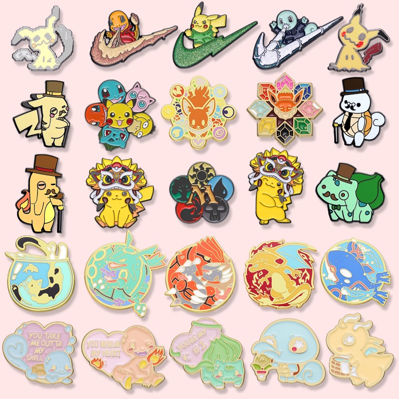 26 Styles of Anime Peripheral Cartoon Elf Enamel Pin Souvenirs, Metal ...