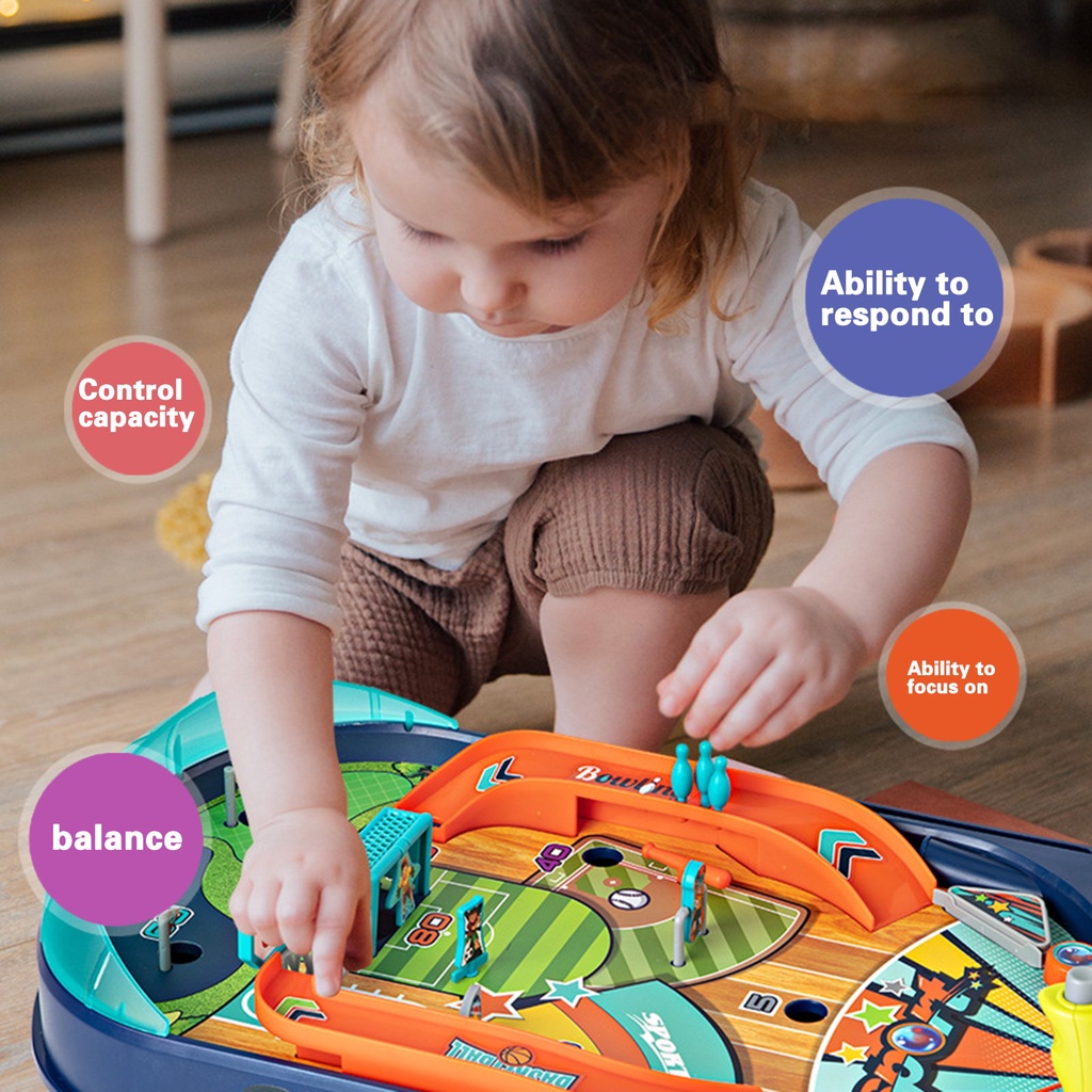Logic Thinking Toy Fun Competitive Desktop Pinball Game Kids ...