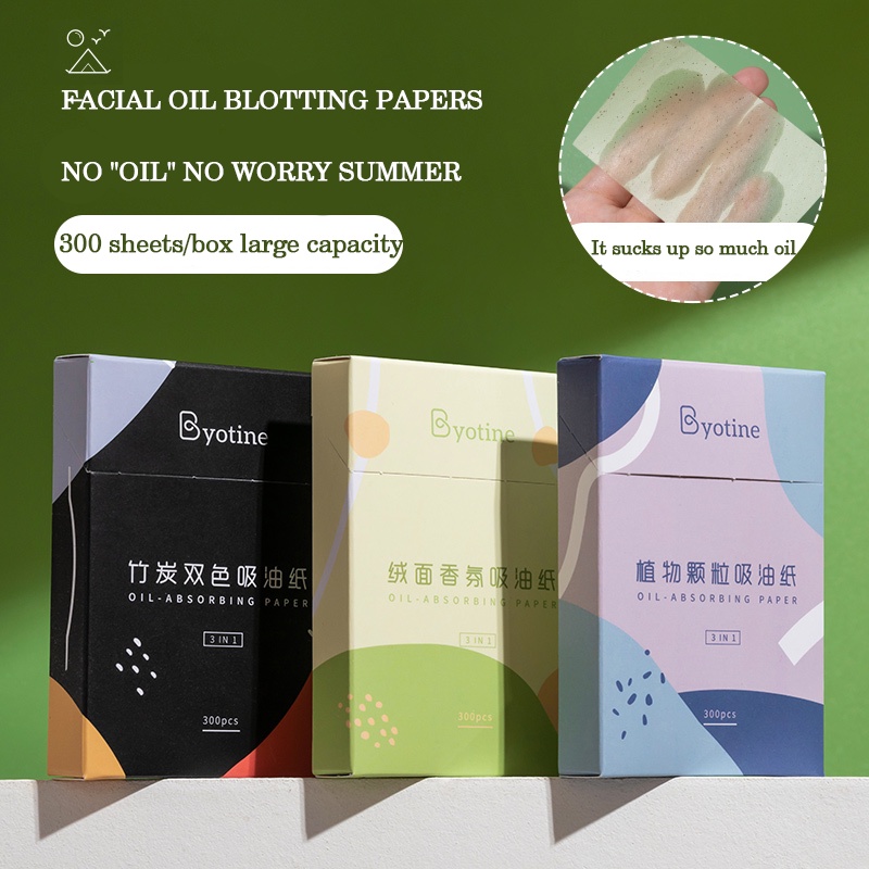 300pcs Oil Control Blotting Tissue Face Blotting Tissue Oil Control ...
