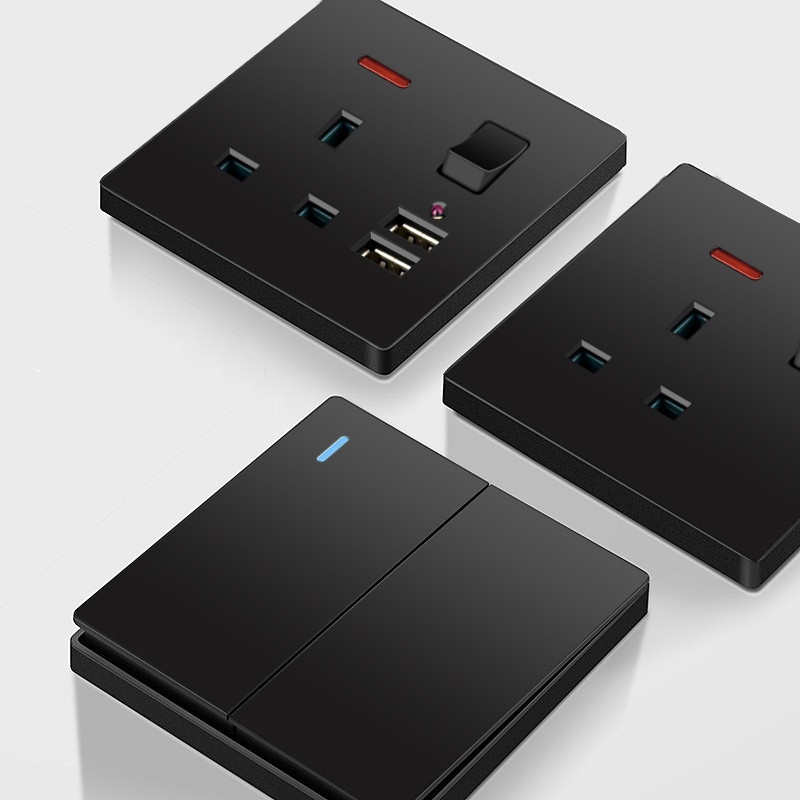 Switch socket Malaysia use socket plug wall socket 20A 1Gang 2Gang 13A ...