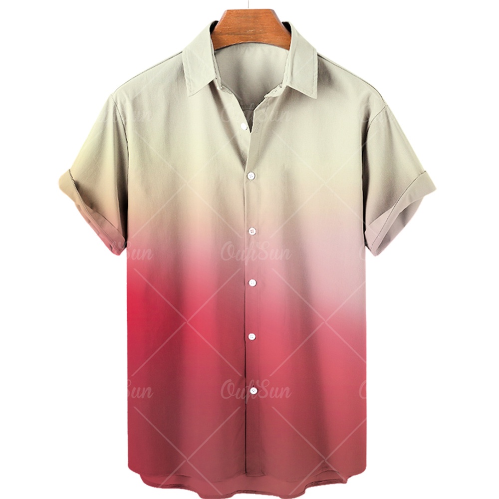 the new tapered fold collar men's short sleeve shirt, made of polyester ...