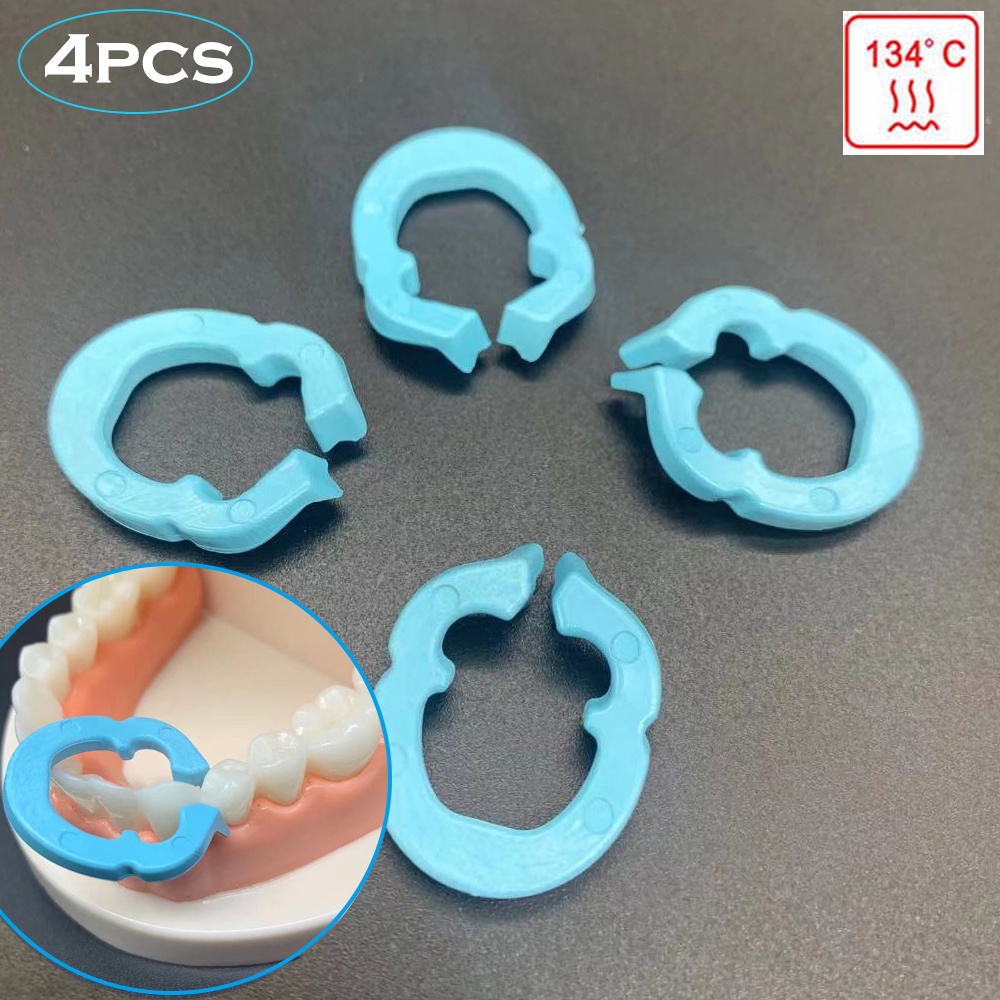 4pcs/box Dental Resin Clamping Ring Separating Ring Rubber Dam ...