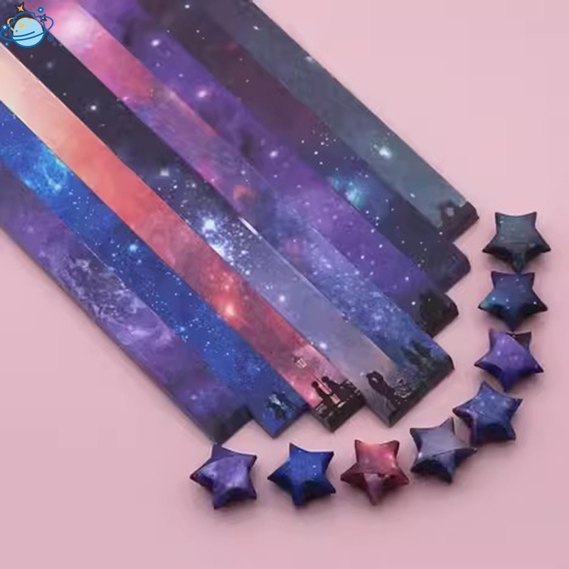 540 Sheets Origami Stars Paper, Outer Space Sky Origami Lucky Star ...