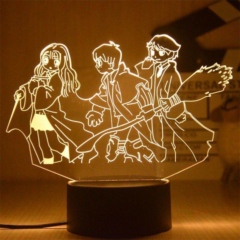 Harry James Potter 3D Night Light smile Figure Peripheral Creative ...
