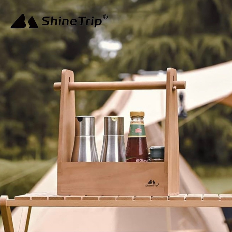 Shinetrip A382 Spice Box Kitchen Paper Holder Pine Wood Condiment ...