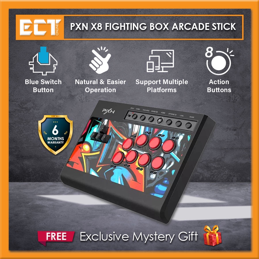 PXN X8 Fighting Box Arcade Stick (PC, XBOX ONE, PS3, PS4) | Shopee Malaysia