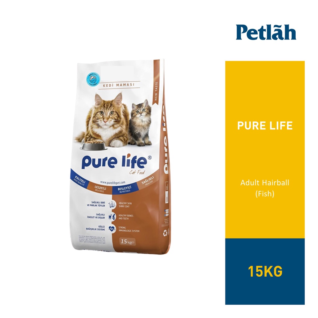 Pure Life Cat Food Hairball Fish 15kg | Shopee Malaysia