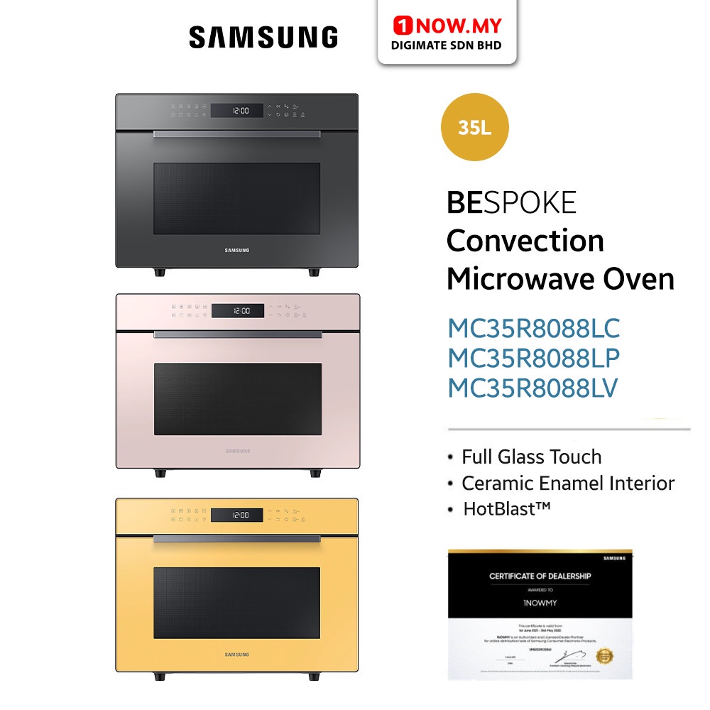 SAMSUNG 35L MC35R8088LC / LP / LV BESPOKE Convection Microwave Oven ...