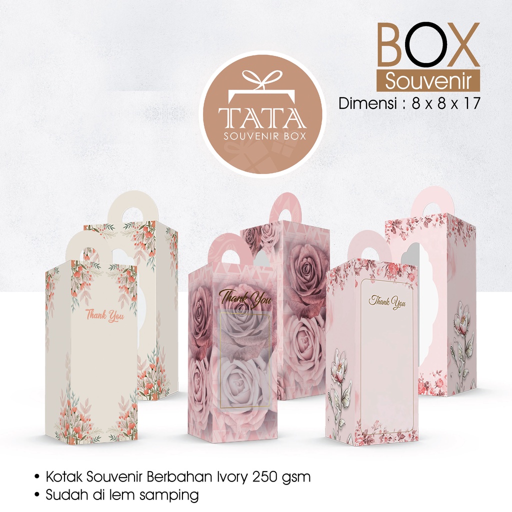 Souvenir Box 8 x 8 x 17 cm Ivory (Min Order 5 pcs) | Shopee Malaysia