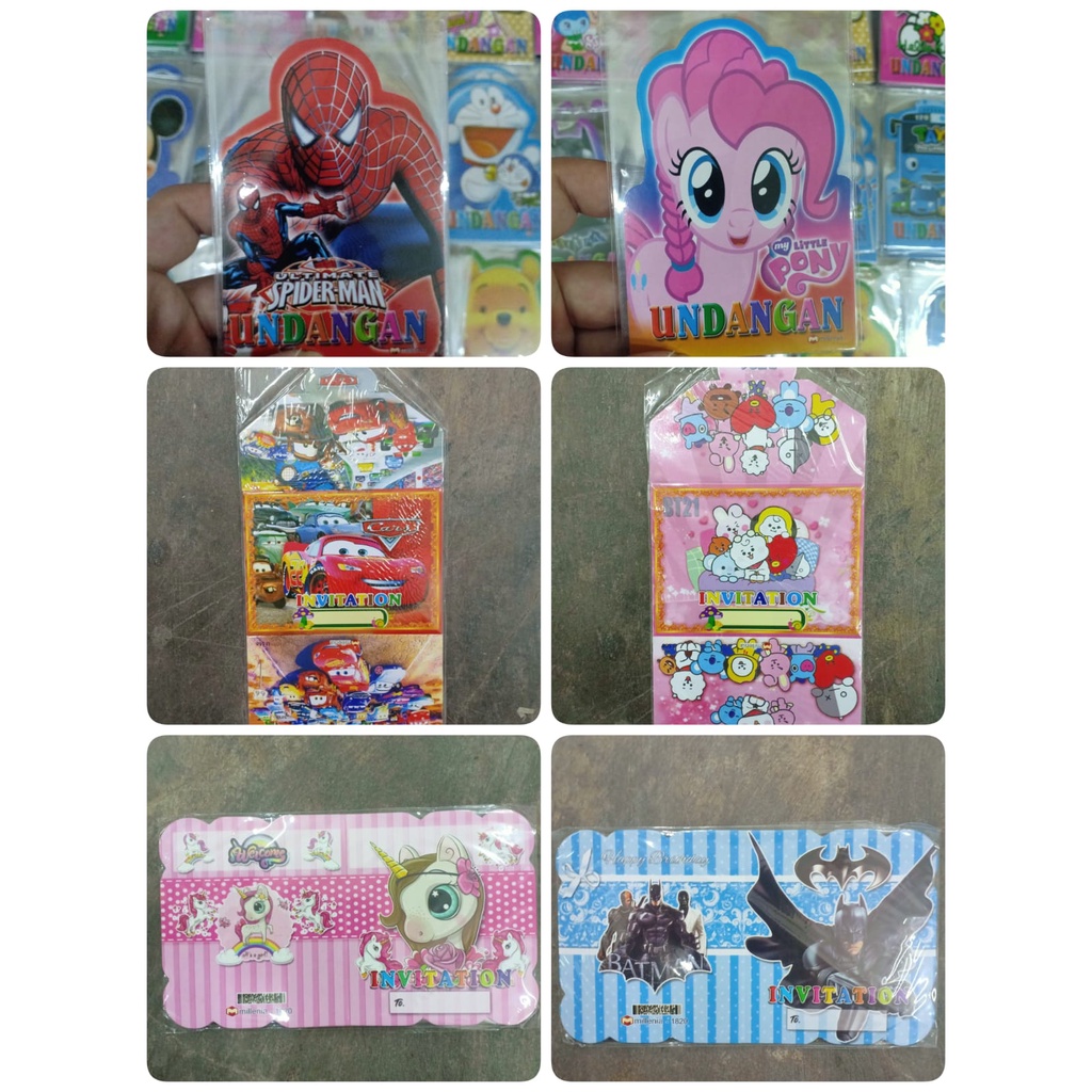 Children's Birthday Invitation/Folding Invitation Card/Character ...
