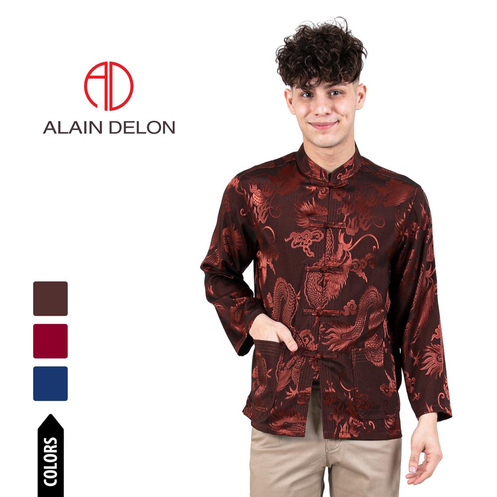 Alain Delon Chinese New Year Tang Suit Samfu Traditional Long Sleeve ...