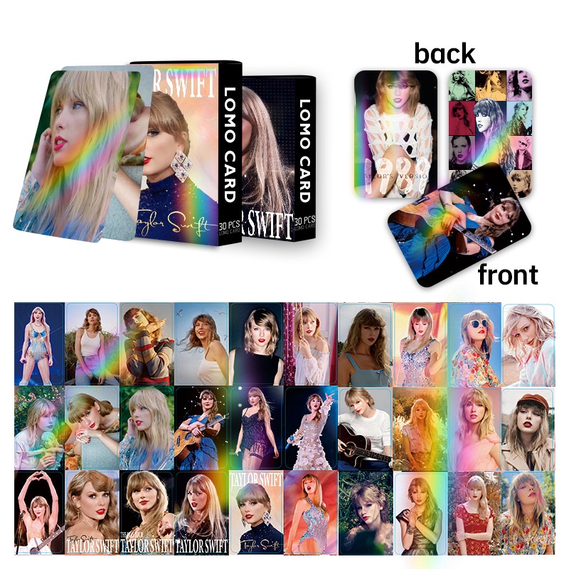 Taylor Swift Laser Flash Lomo Card Photocard Fans Gift 30pcs/box ...