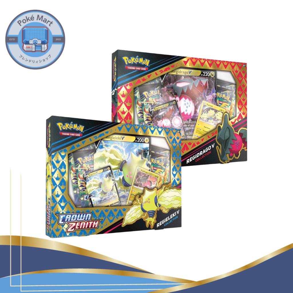 Pokémon TCG: Crown Zenith Collection Box (Regieleki V/Regidrago V ...