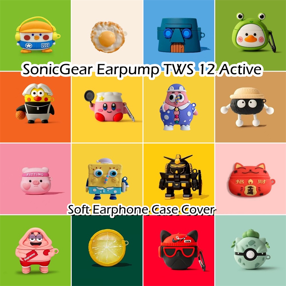 READY STOCK! For SonicGear Earpump TWS 12 Active Case Cool Tide Cartoon ...