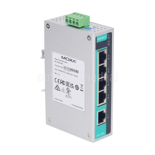 MOXA EDS-205A 5 Port Ethernet Switch Industrial Grade Unmanaged Ethernet Switch | Shopee Malaysia