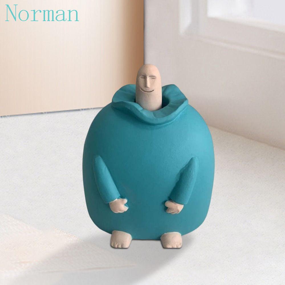 NORMAN Smiling Middle Finger Statue, Cute Waterproof Fingers Gesture ...